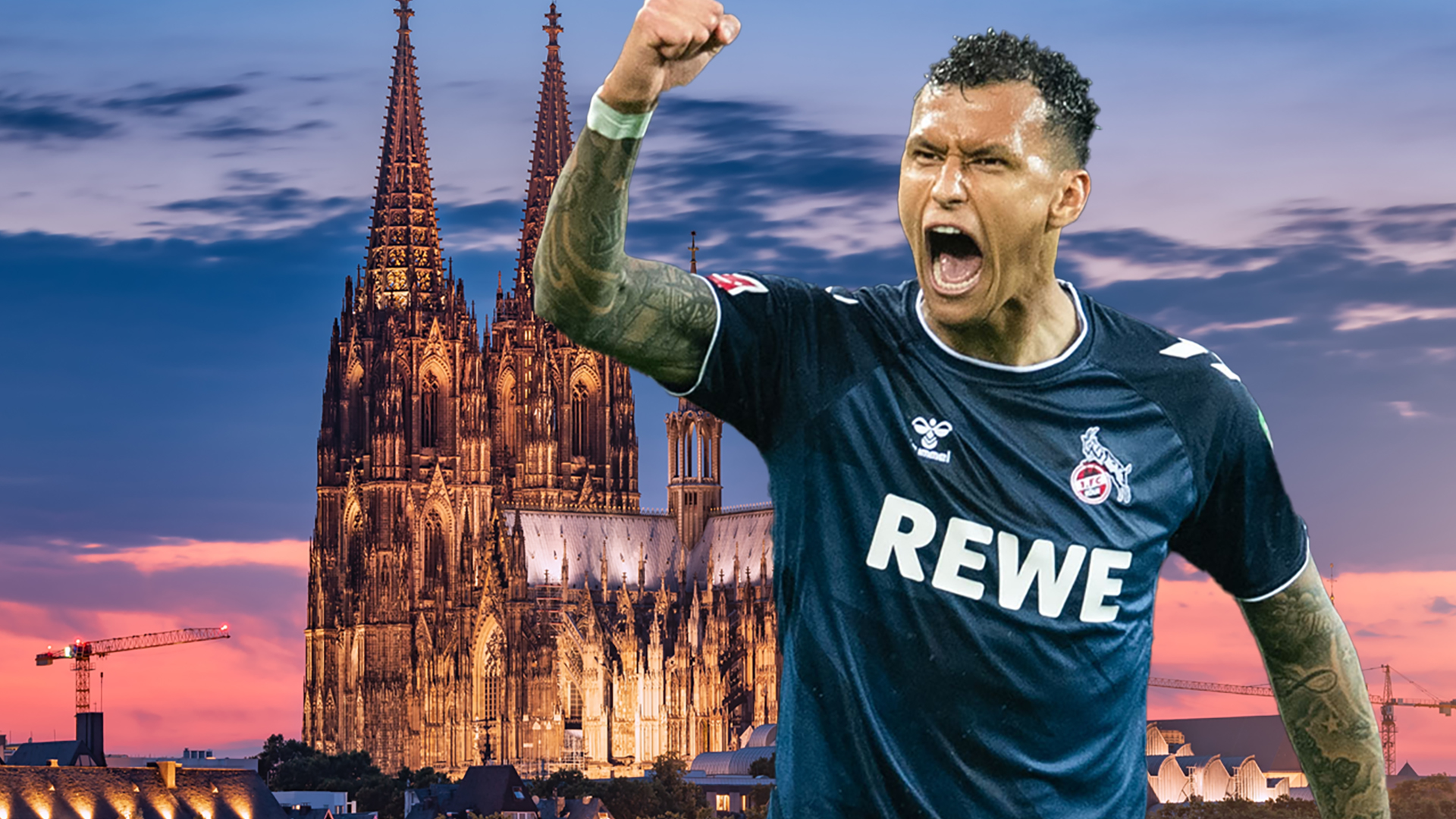 FC-Stürmer Davie Selke freut sich über Andacht im Kölner Dom - DOMRADIO.DE