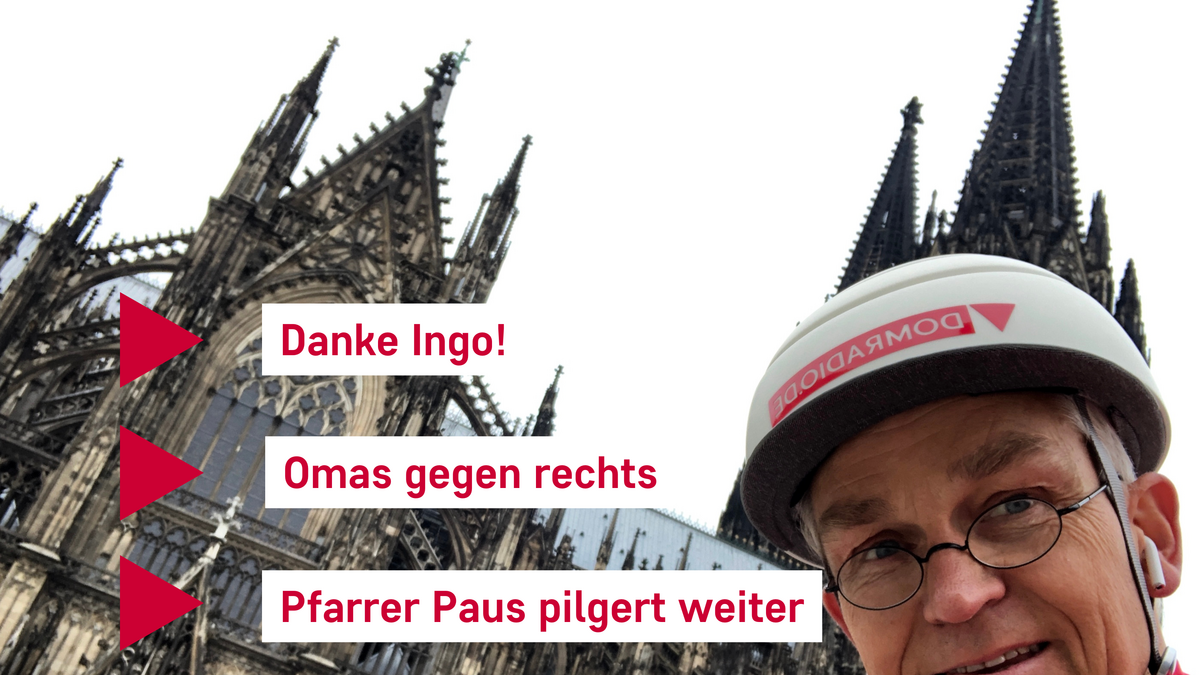 Danke Ingo - Omas gegen rechts - Pfarrer Paus pilgert weiter | DOMRADIO.DE